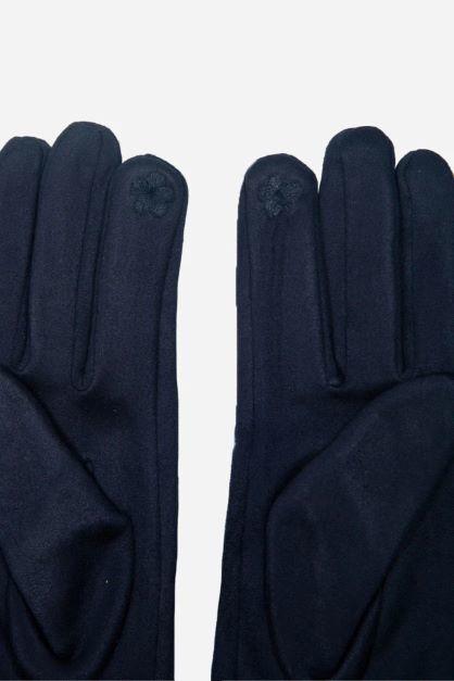 Navy large star gloves