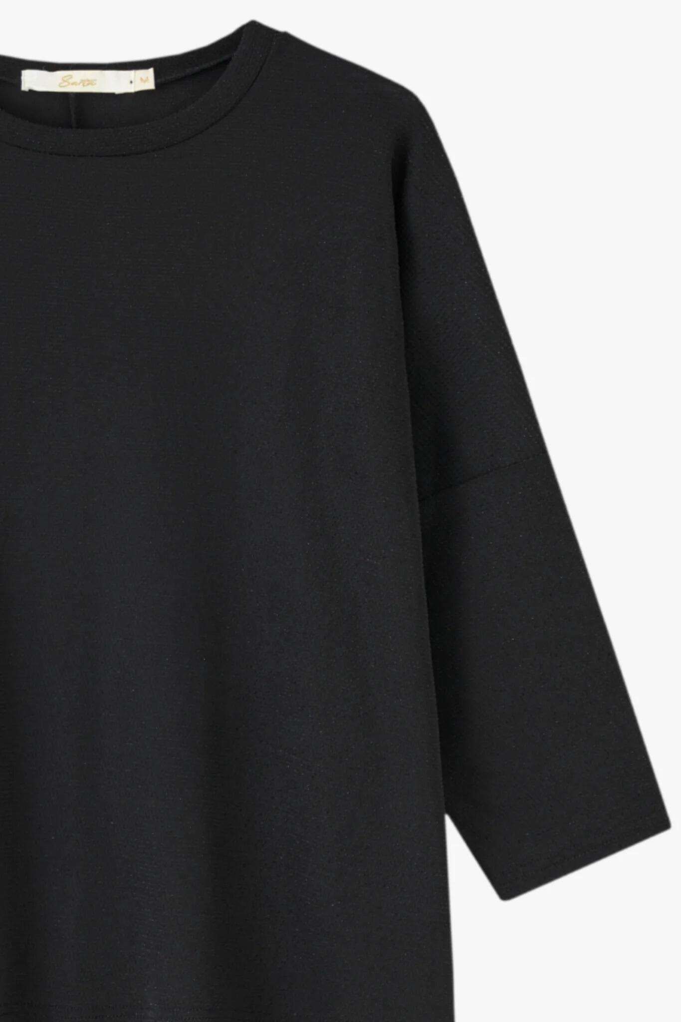 Glitter drop shoulder top