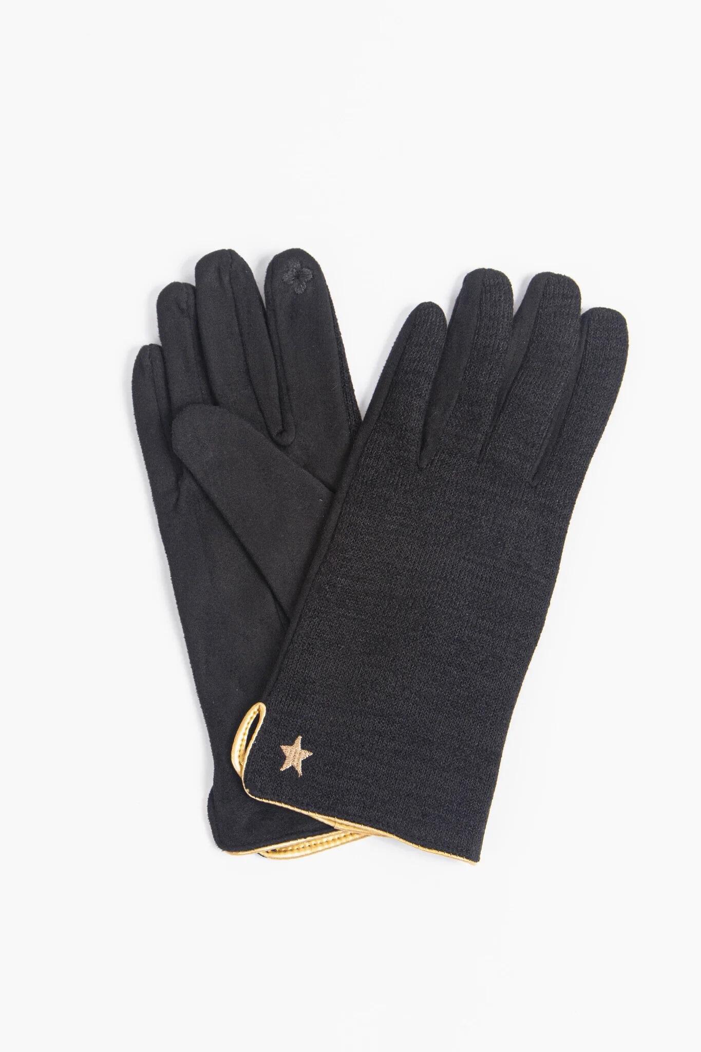 Embroidered star gloves