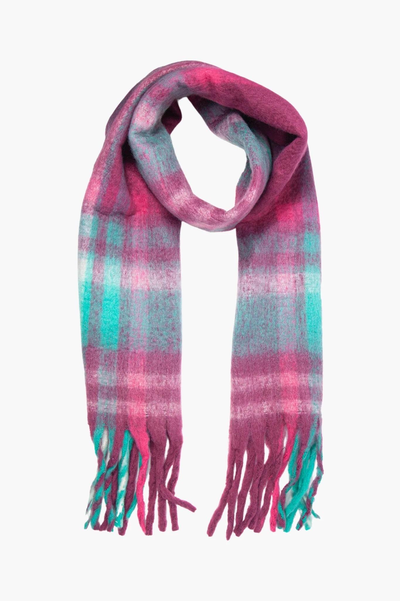 Traditional check scarf