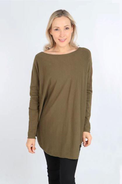 Oversized batwing jumper