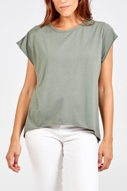 Cap sleeve tee shirt