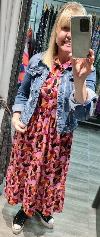 Abstract pattern dress