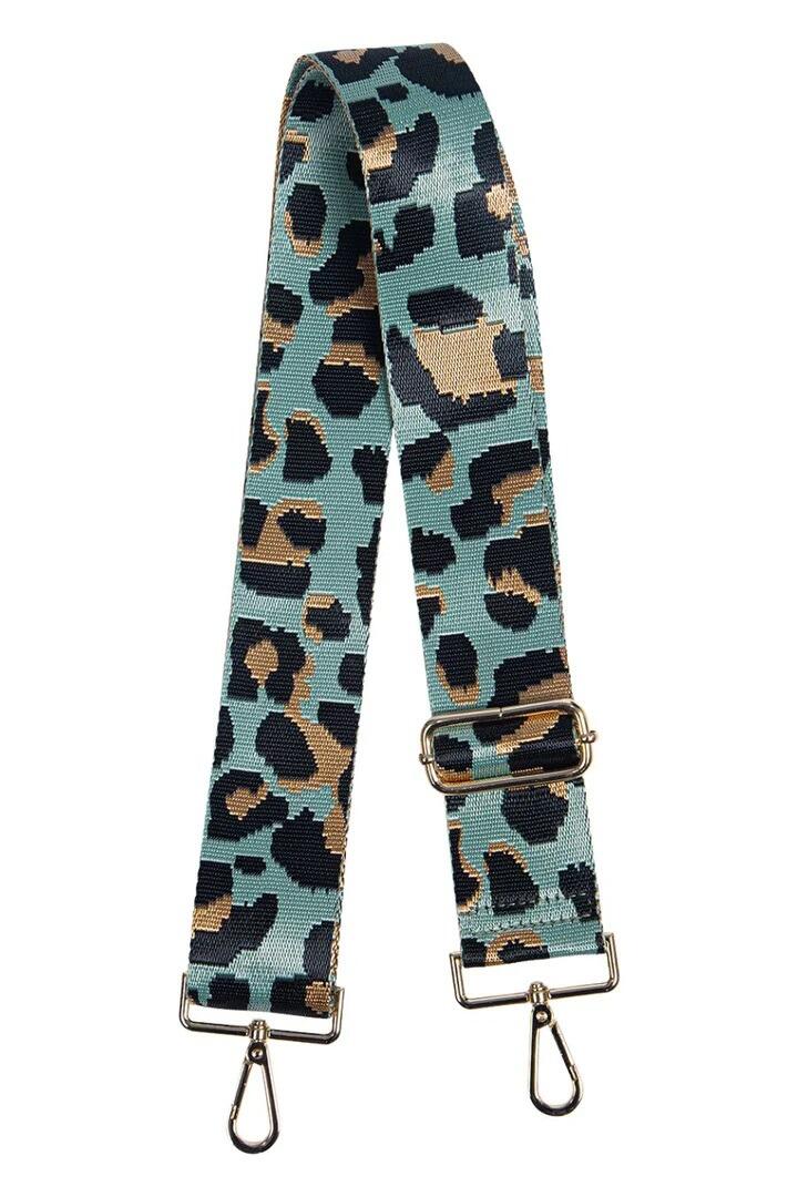 Light blue leopard print strap