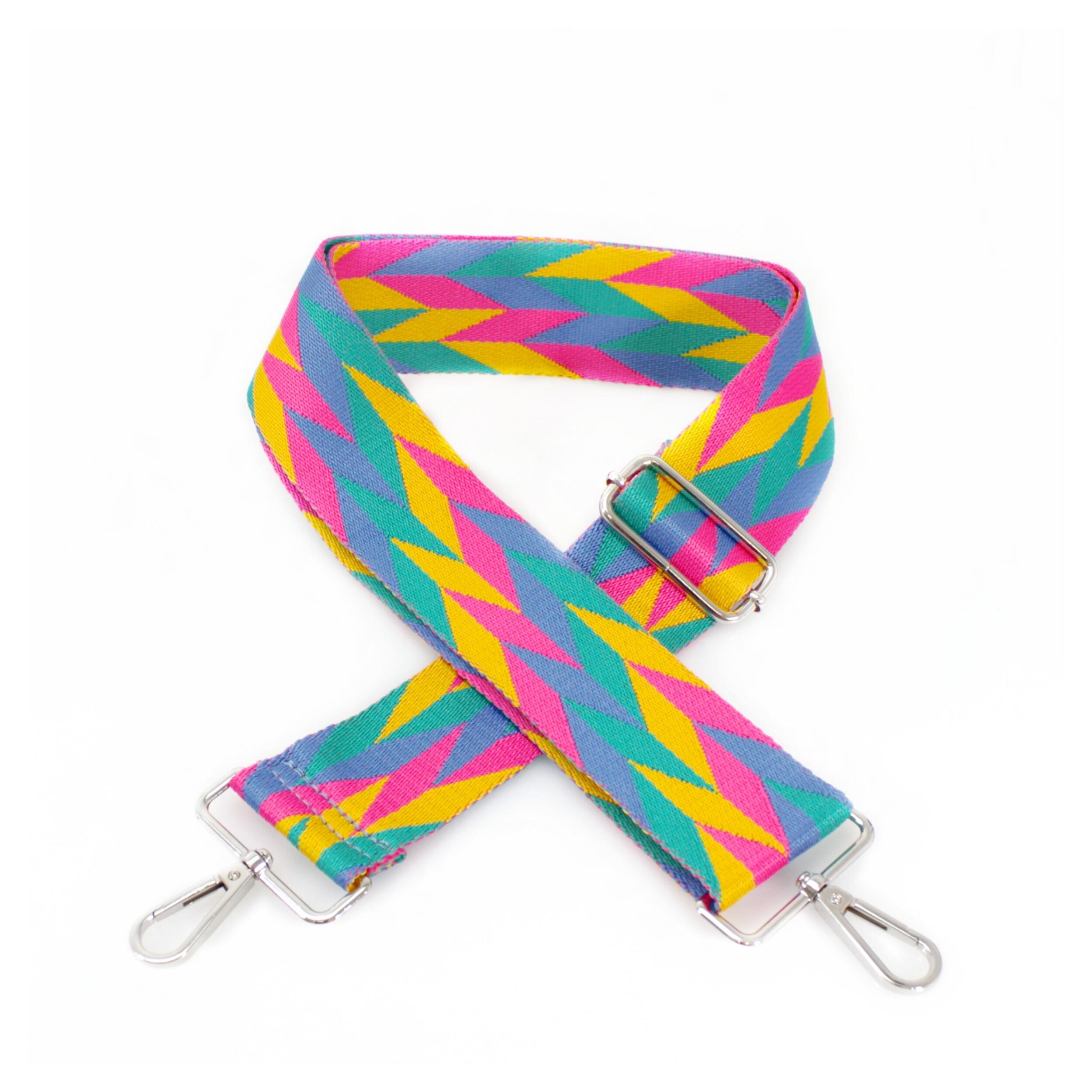 Rainbow herringbone strap