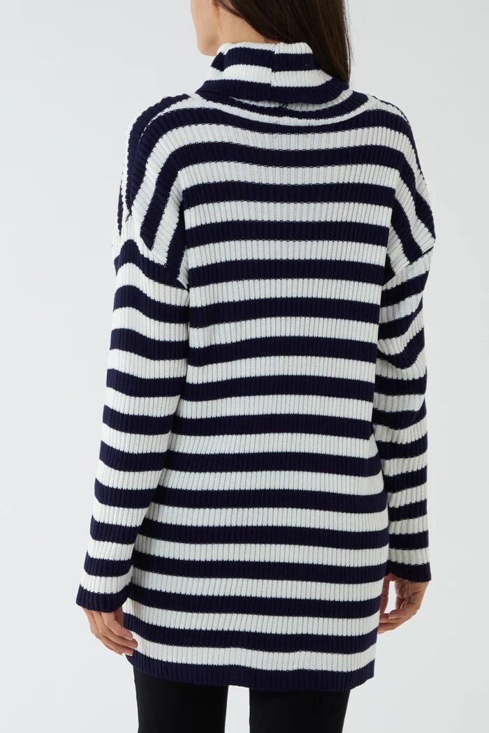 Navy nautical stripe jumper