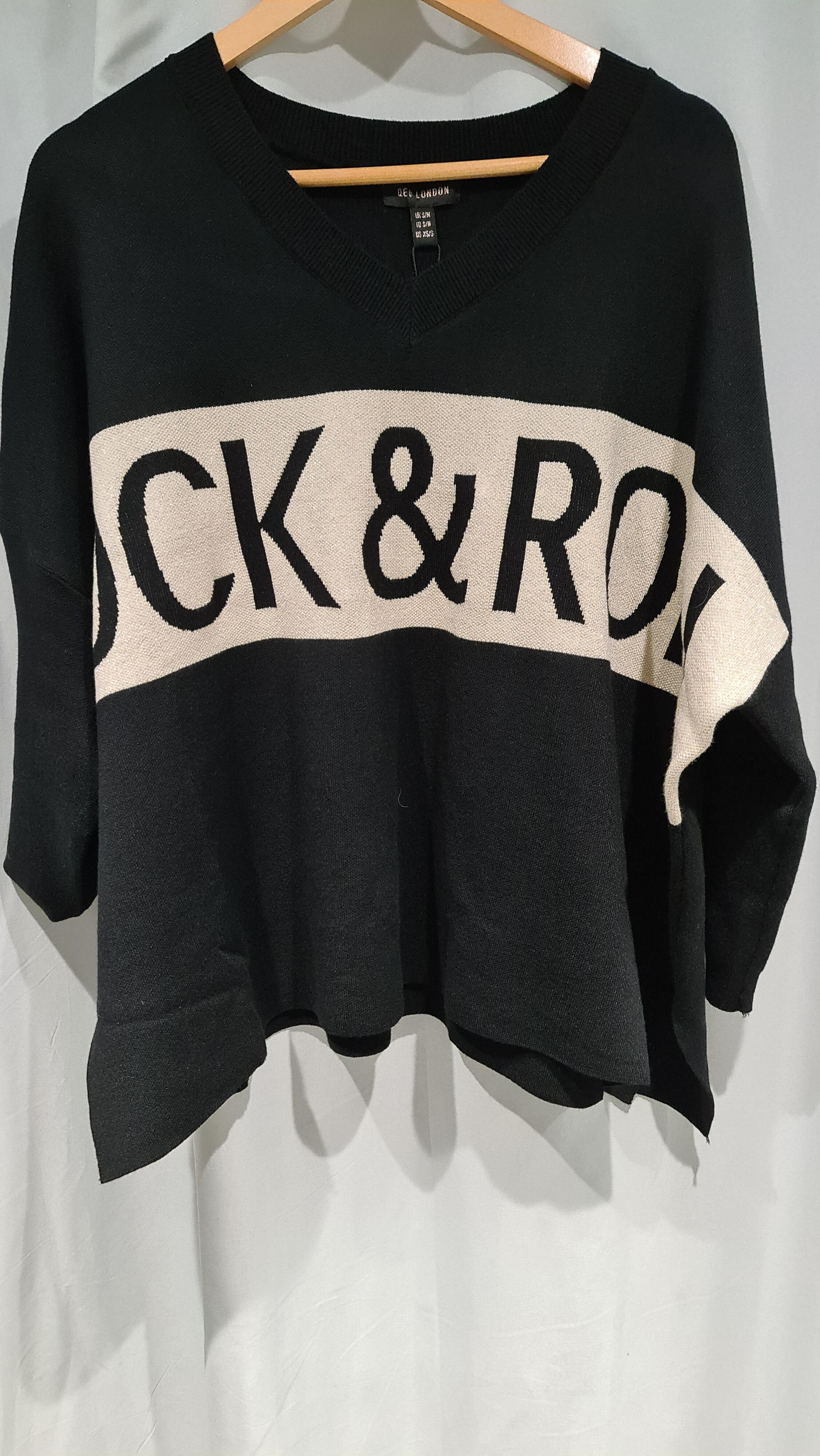 Black rock and roll jumper