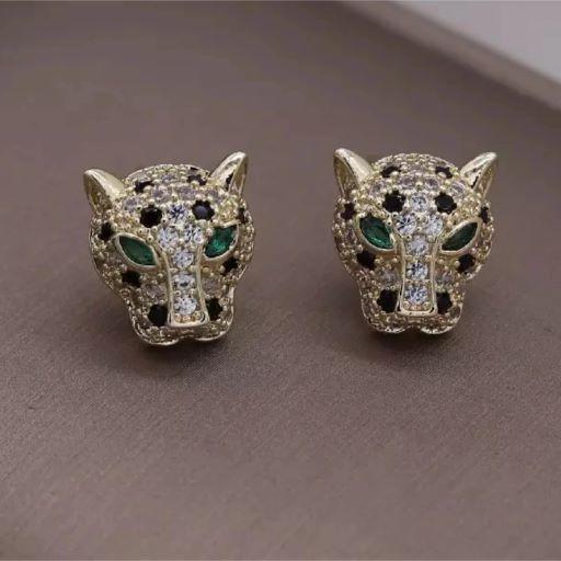 Little leopard stud earrings