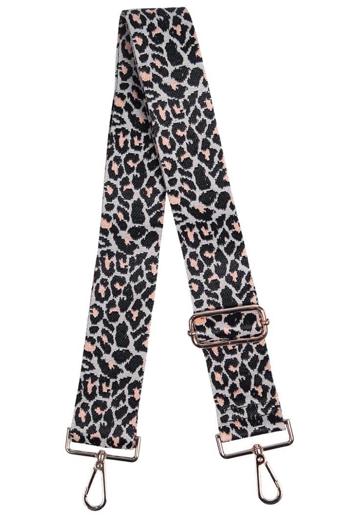 Metallic animal print strap