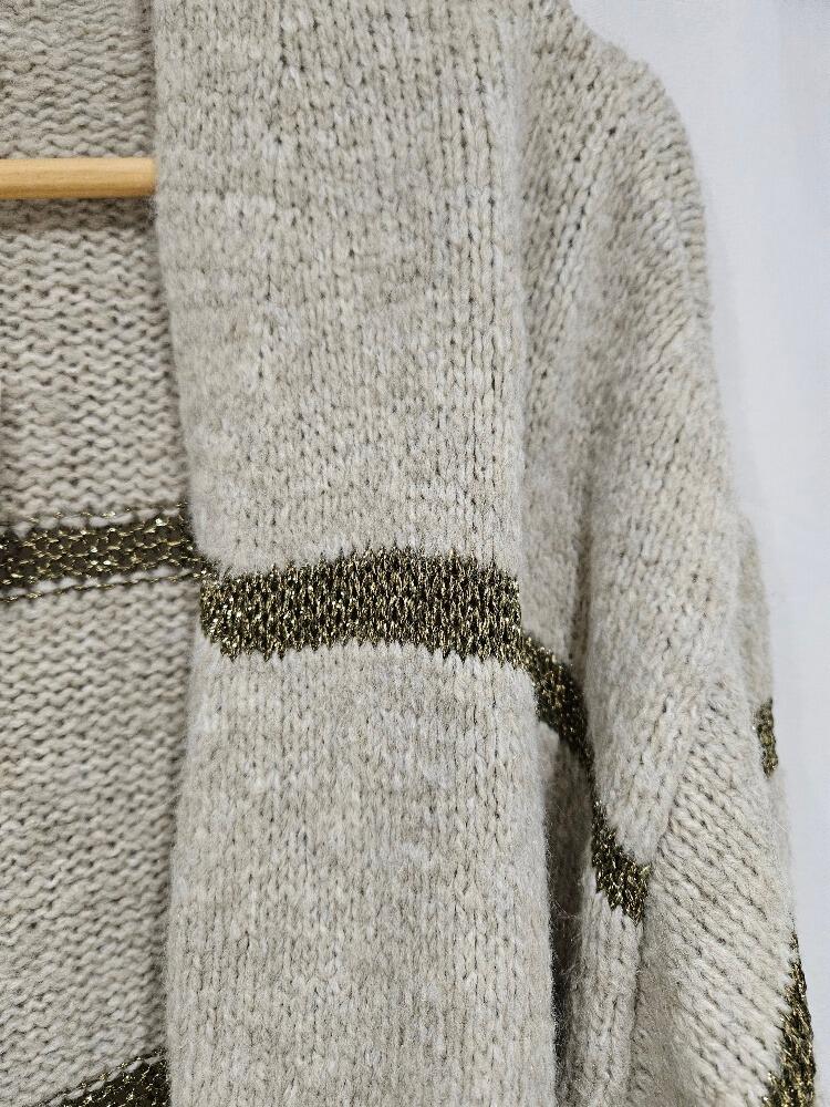 Glitter stripe cardigan