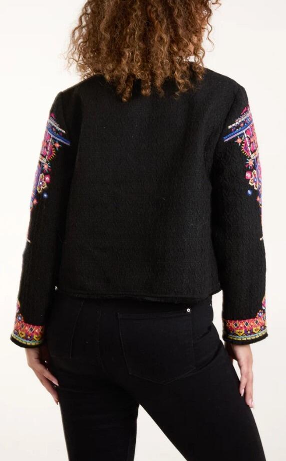 Black embroidered jacket