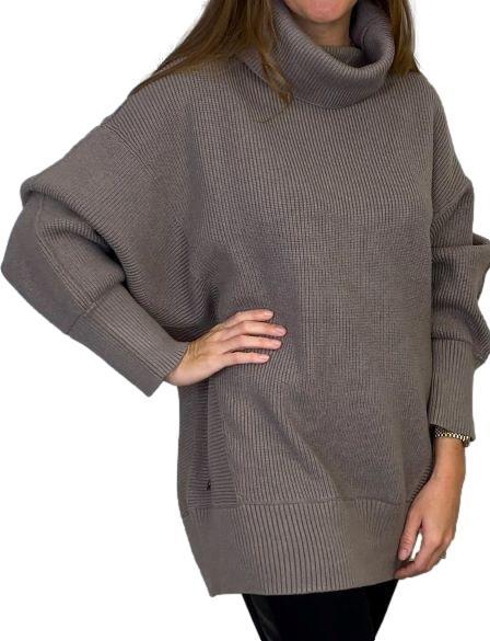 Chunky roll neck jumper