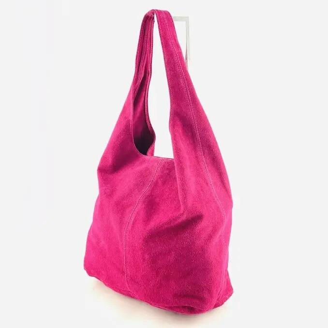 Suede tote bag