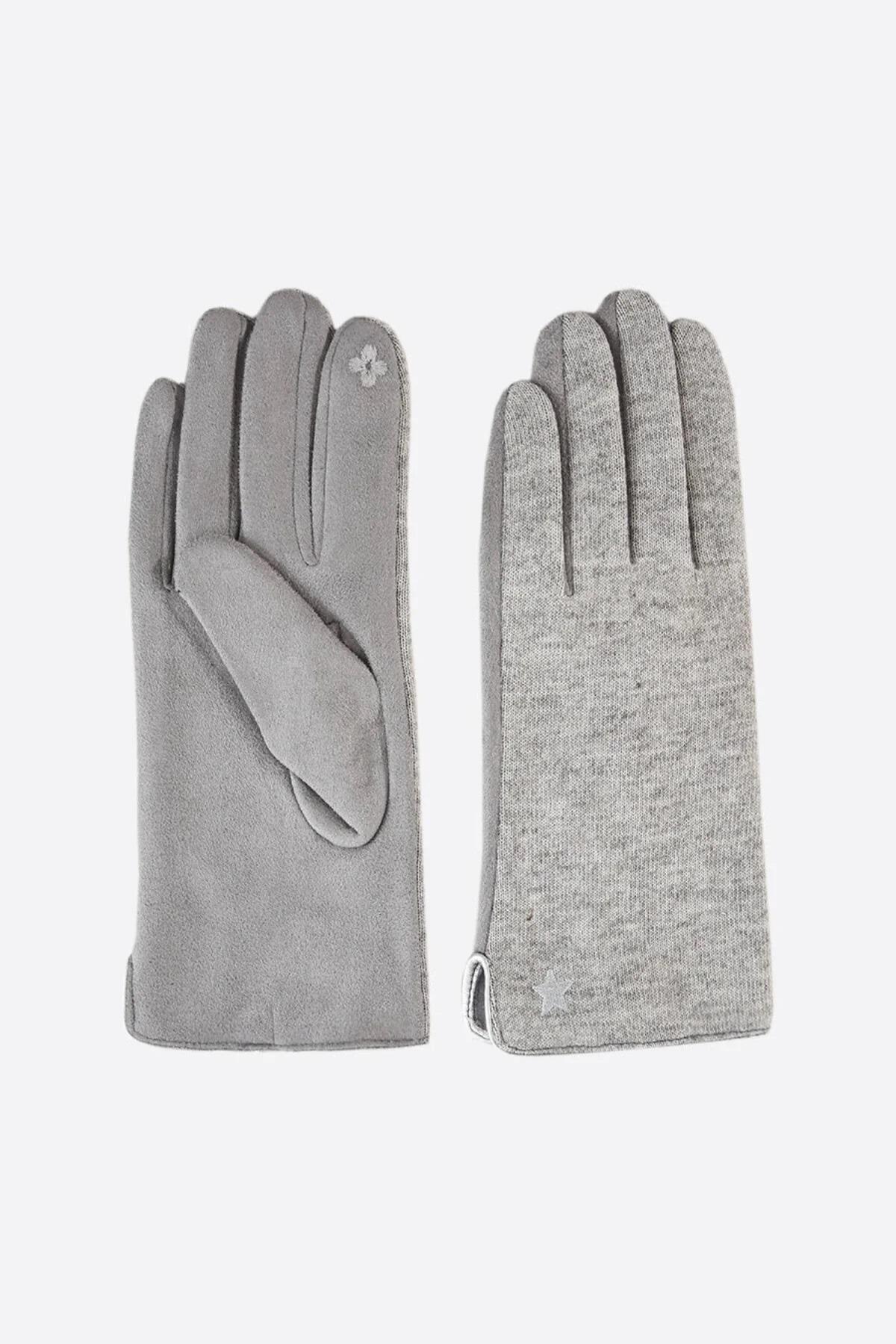 Embroidered star gloves