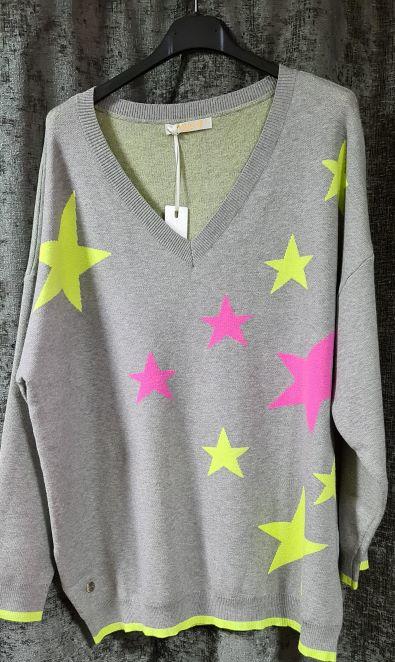 Neon star jumper