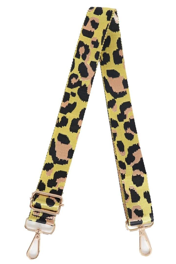 Yellow leopard print strap
