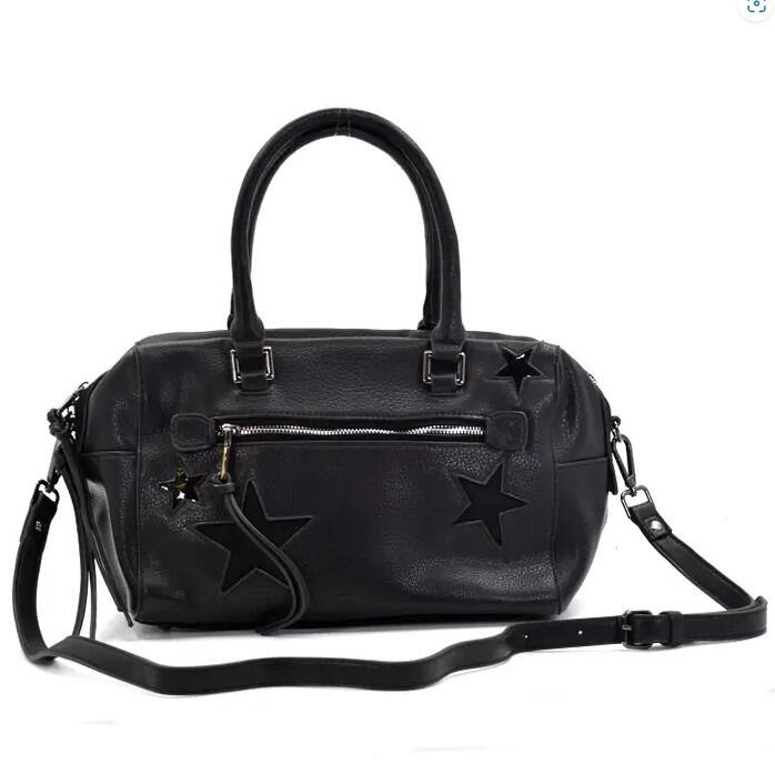 Suede star handbag