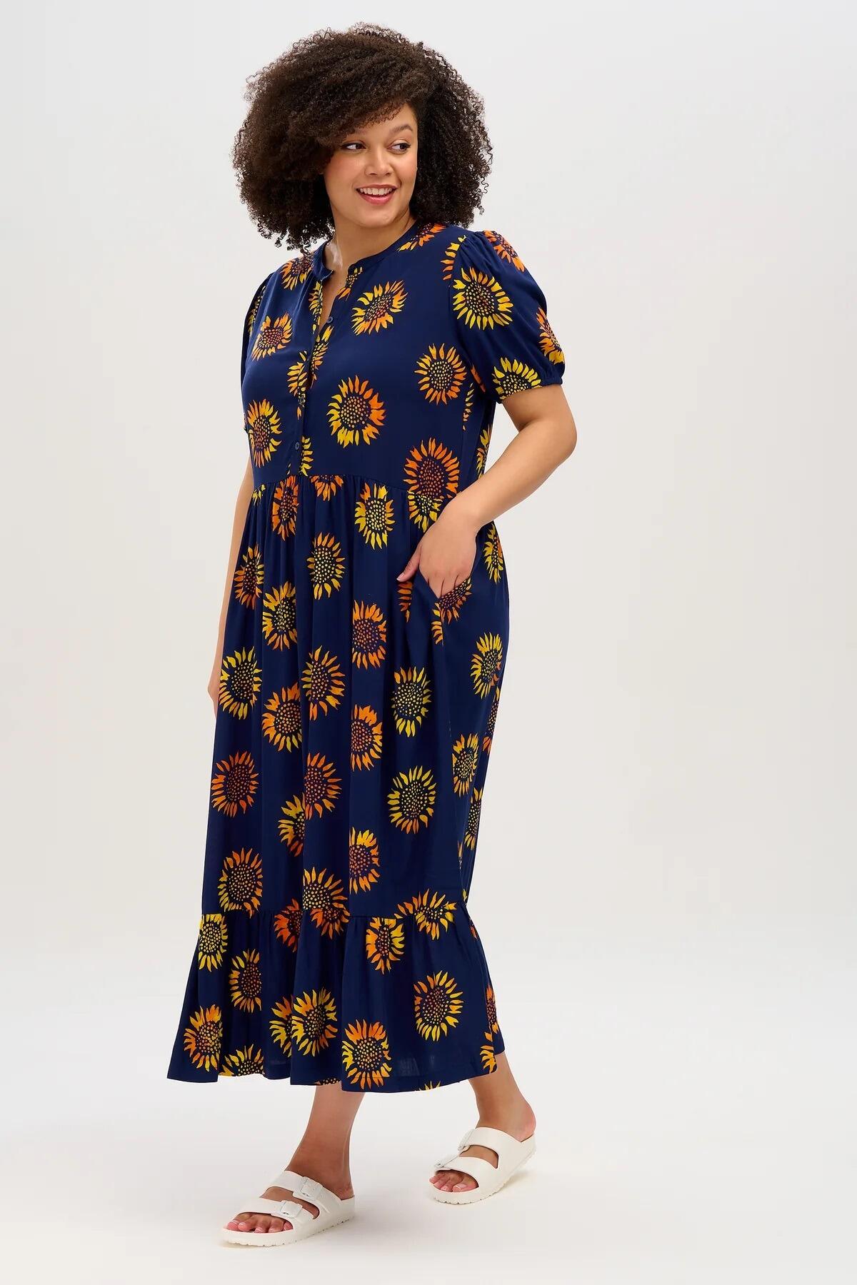 Tammy sunflower maxi dress