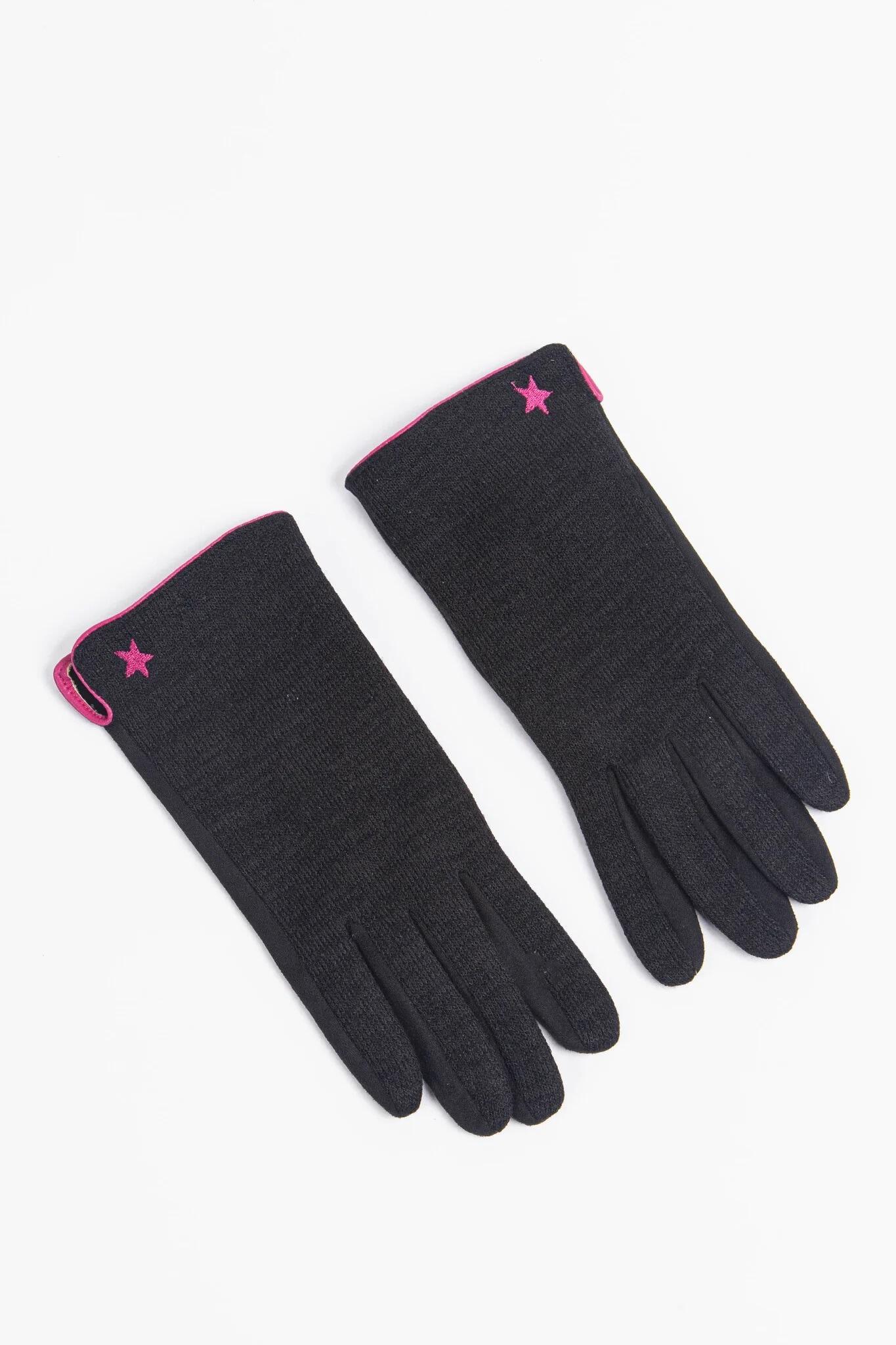 Embroidered star gloves