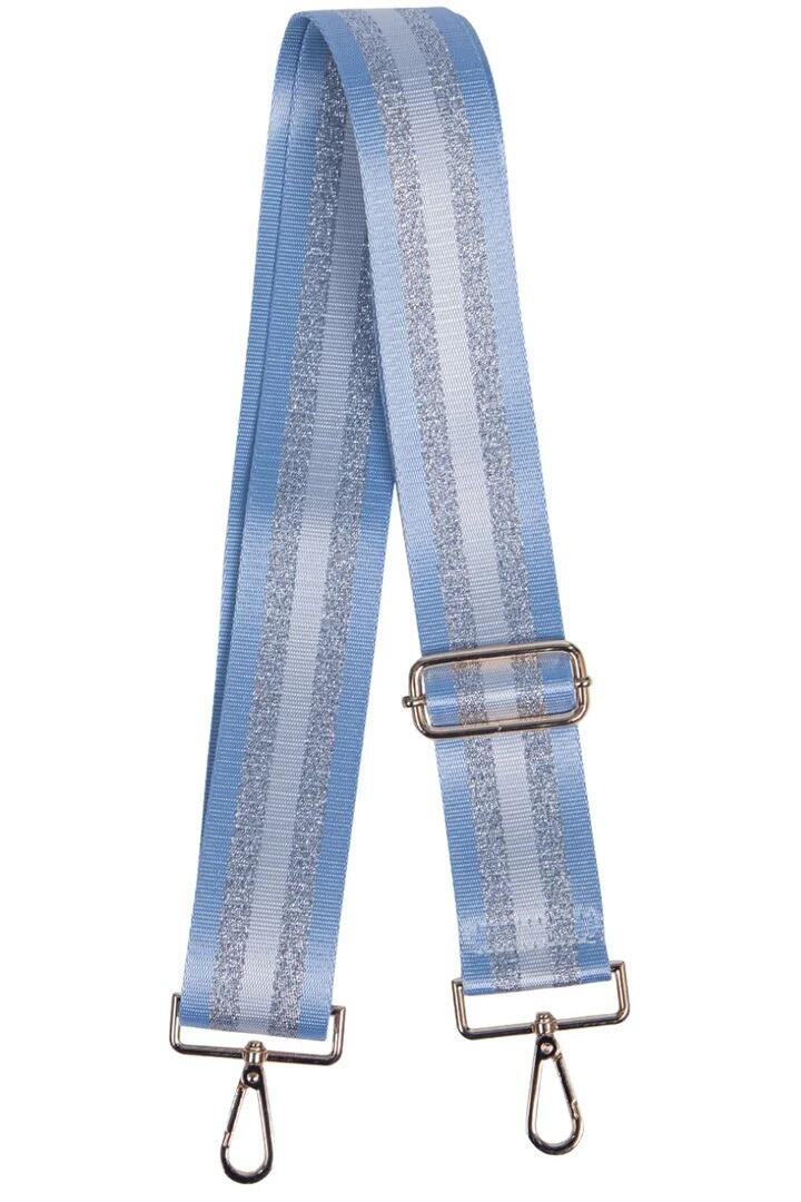 Light blue silver stripe strap