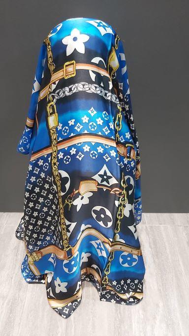 Satin designer inspired scarf