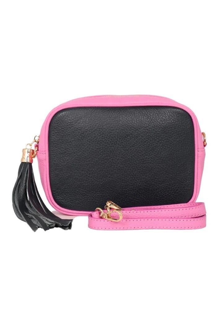 Two tone leather bag