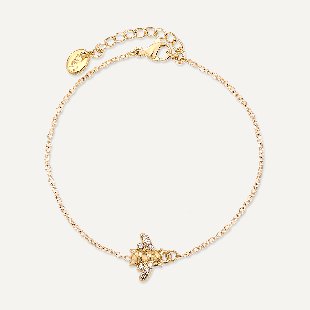 Gold bee Vibes bracelet