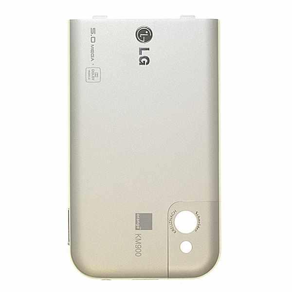 LG KM900 Arena Silver Battery Cover - Orange Logo ACGA0023601