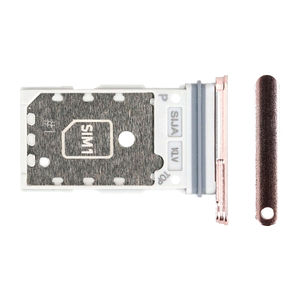 Samsung S901 S906 Galaxy S22 / S22+ SIM Tray (Dual) - Pink Gold GH98-47086D
