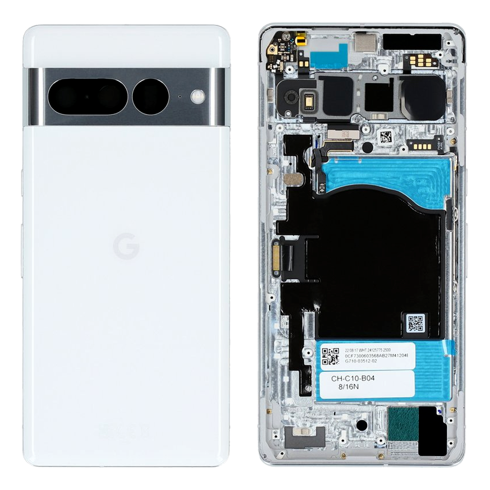 Google Pixel 7 Pro Back / Battery Cover - Snow / White G949-00297-01