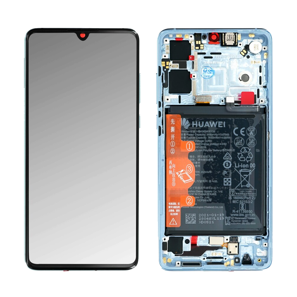 Huawei P30 (New Edition) LCD / Touch + Battery - Breathing Crystal 02354HMF