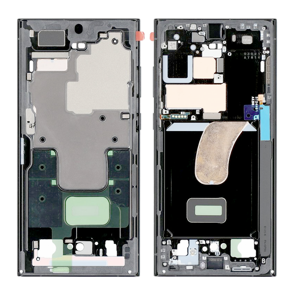 Samsung S918 Galaxy S23 Ultra Display Frame / Chassis - Graphite / Red ...