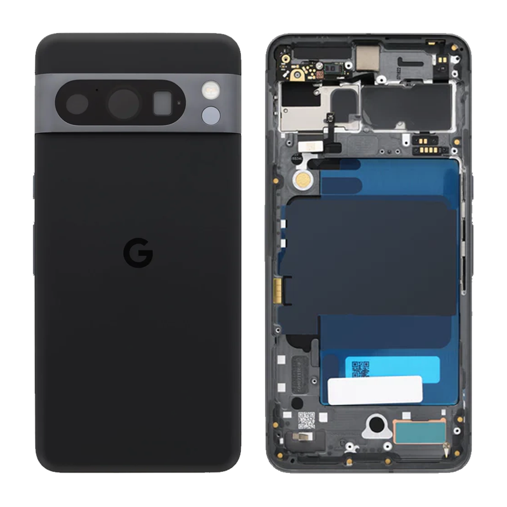 Google Pixel 8 Pro Back / Battery Cover - Obsidian / Black G949-00693-01