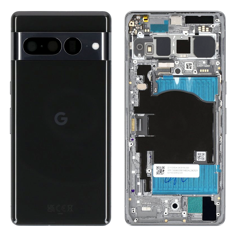 Google Pixel 7 Pro Back / Battery Cover - Obsidian / Black G949-00295-01