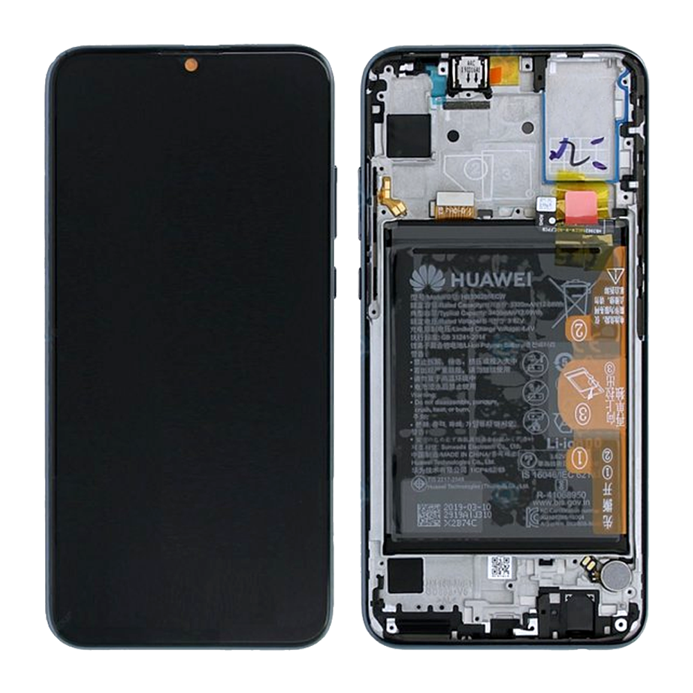 Huawei Honor 20 Lite LCD / Touch + Battery - Black 02352QMT
