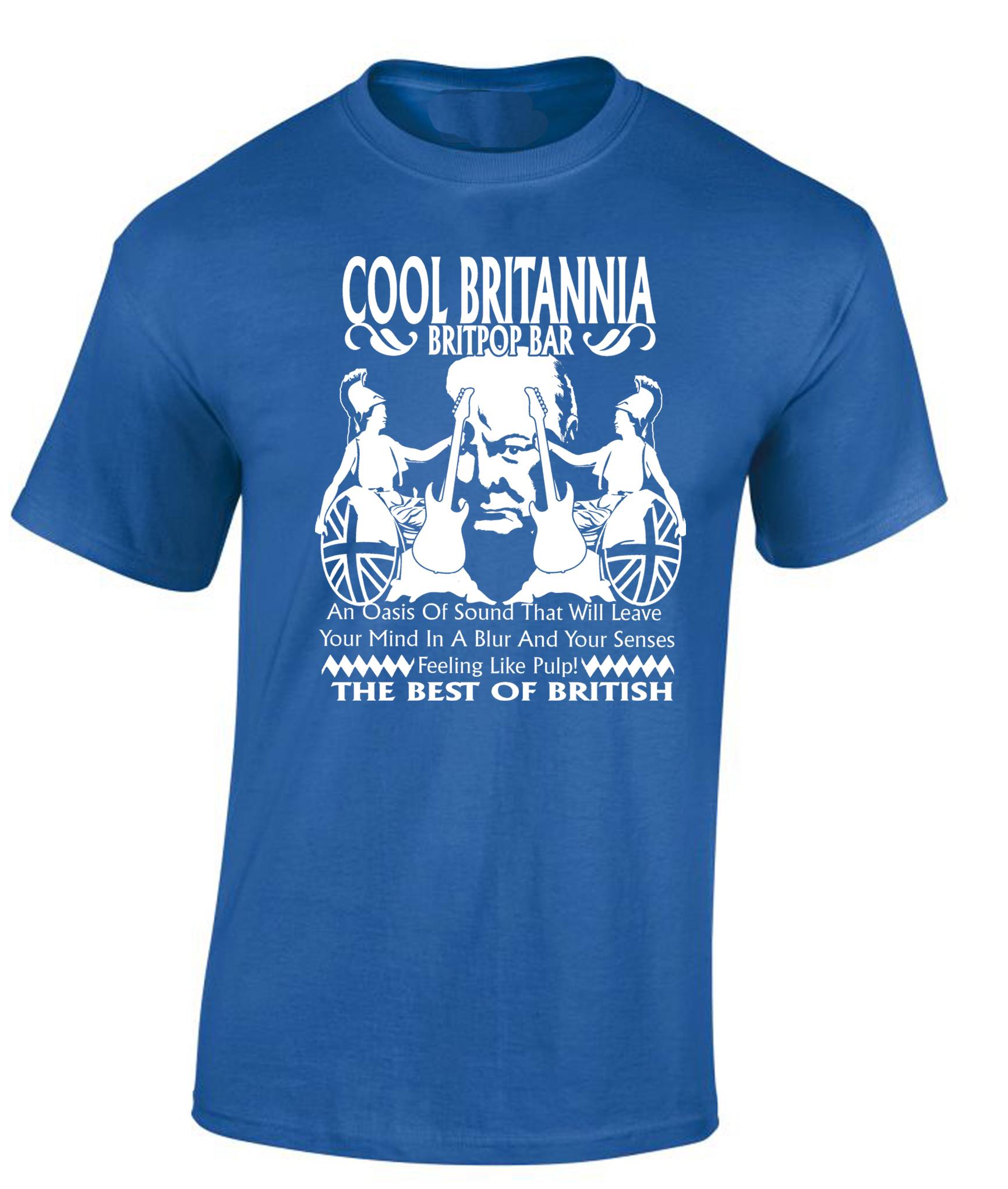 Britpop Inspired Original Design Men's T-Shirt The 90's Blur Oasis Pulp ...