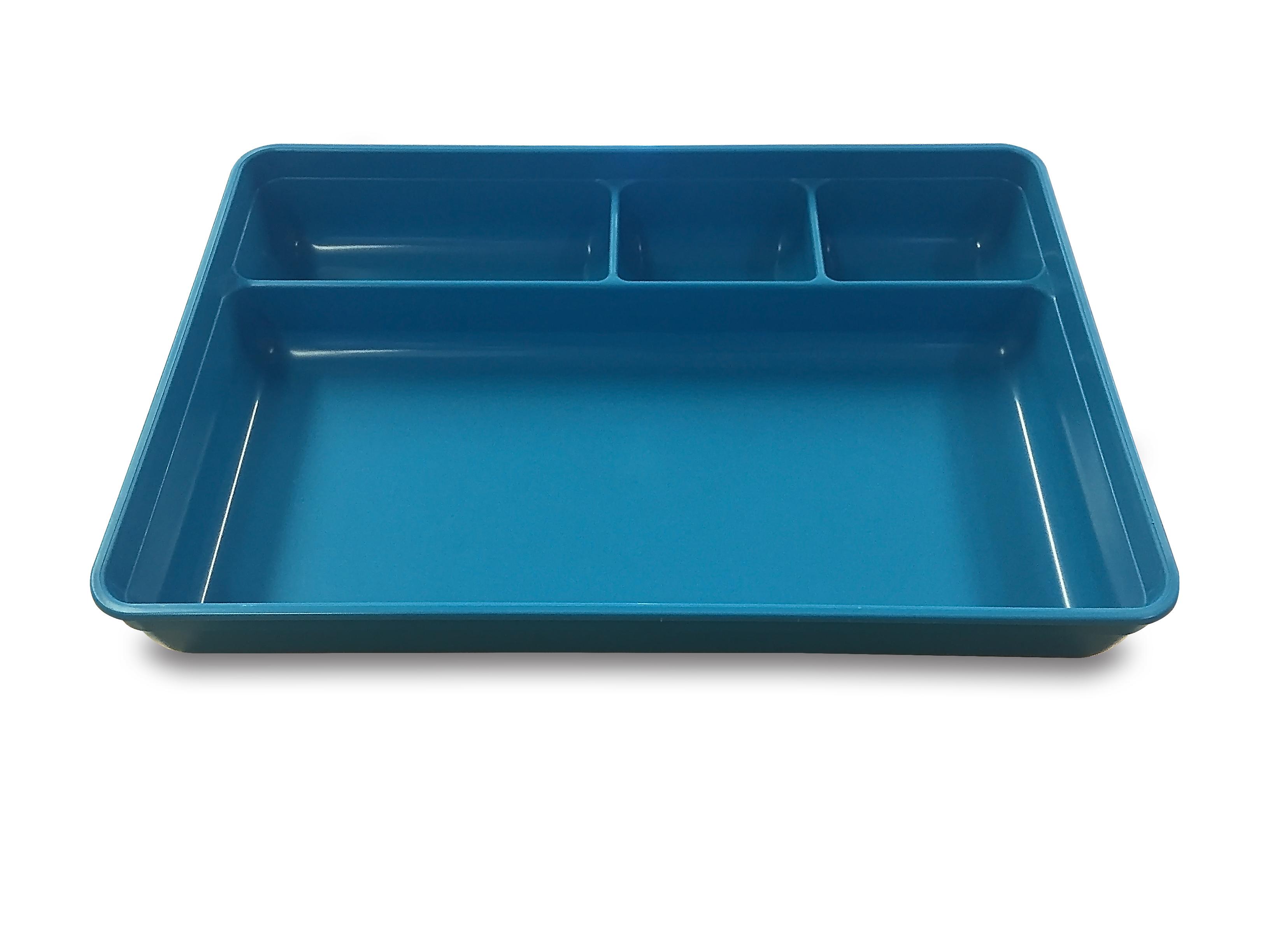 Compartmented Basic Blue Tray 27 x 18cm