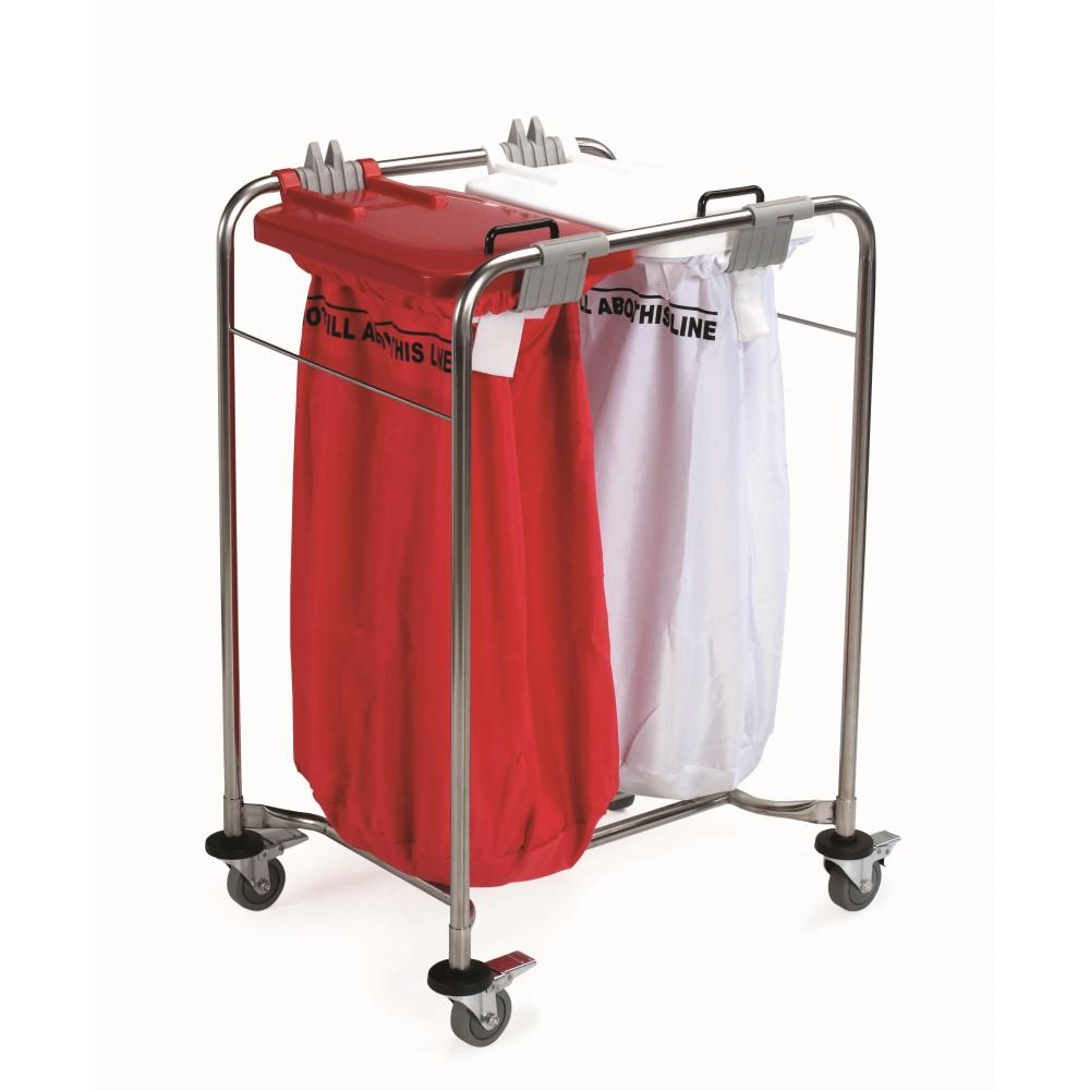 Laundry Trolley with Coloured Lid