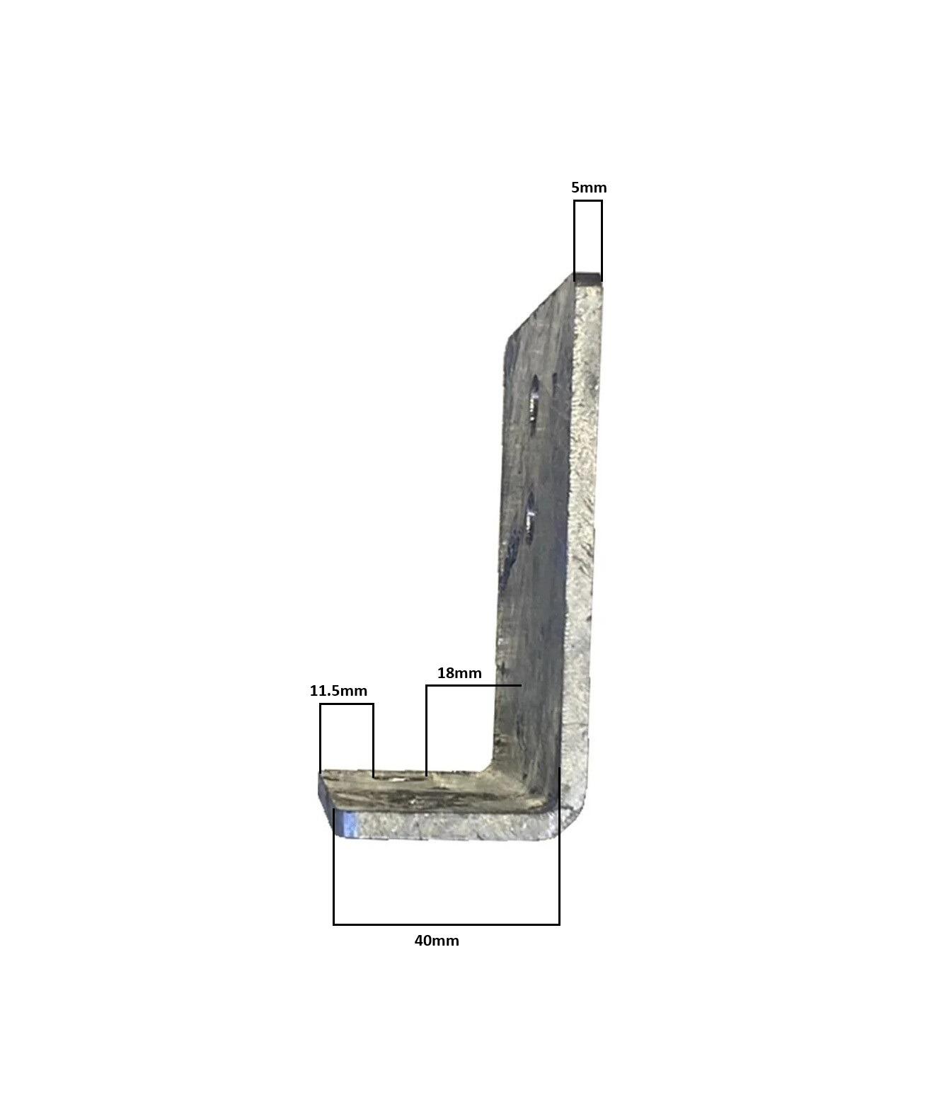 Pair of Single Hole L Brackets