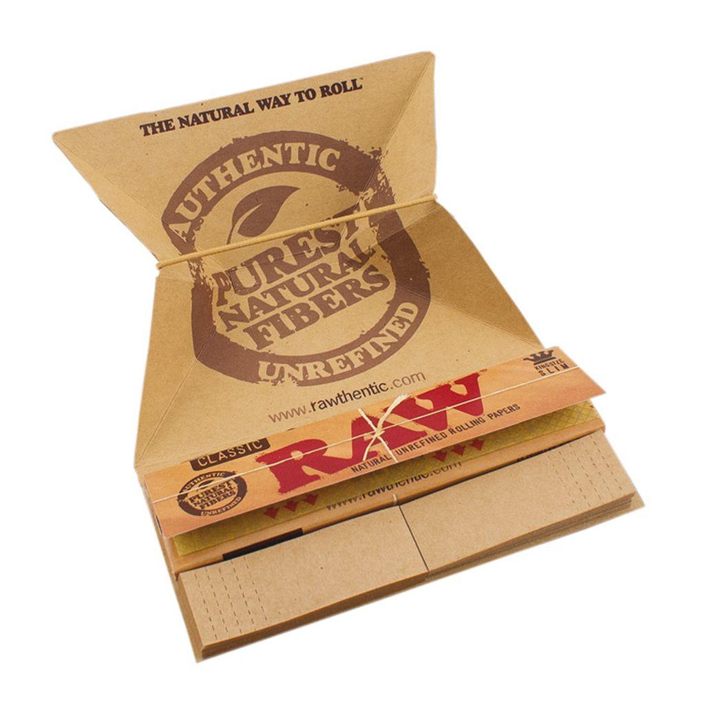 Raw Classic Artesano King Size Slim Natural Unrefined Rolling Papers ...