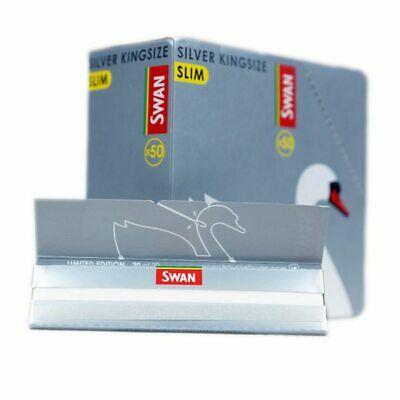 Swan Silver King Size Slim Cigarette Rolling Papers