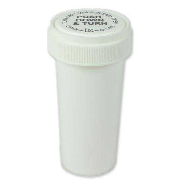 Push N Turn 30 Dram Reversible Cap Containers Various Colours