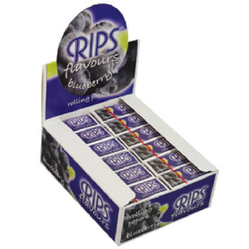 Rips ''Blueberry'' Flavoured Cigarette papers on a roll Various Variations