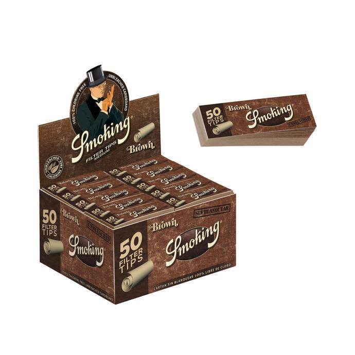 Smoking Brand Brown Filter Tips Medium Size Perforated Unbleached
