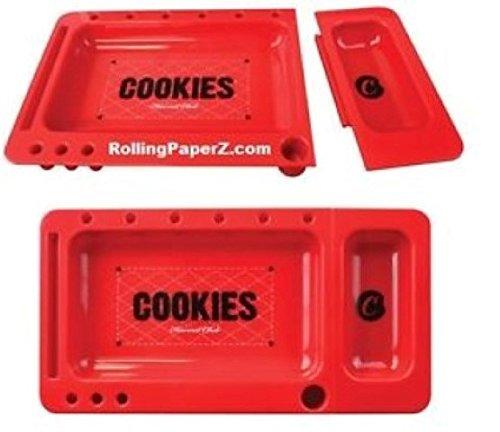Cookies Harvest Club Black & Red Rolling Trays and Deals