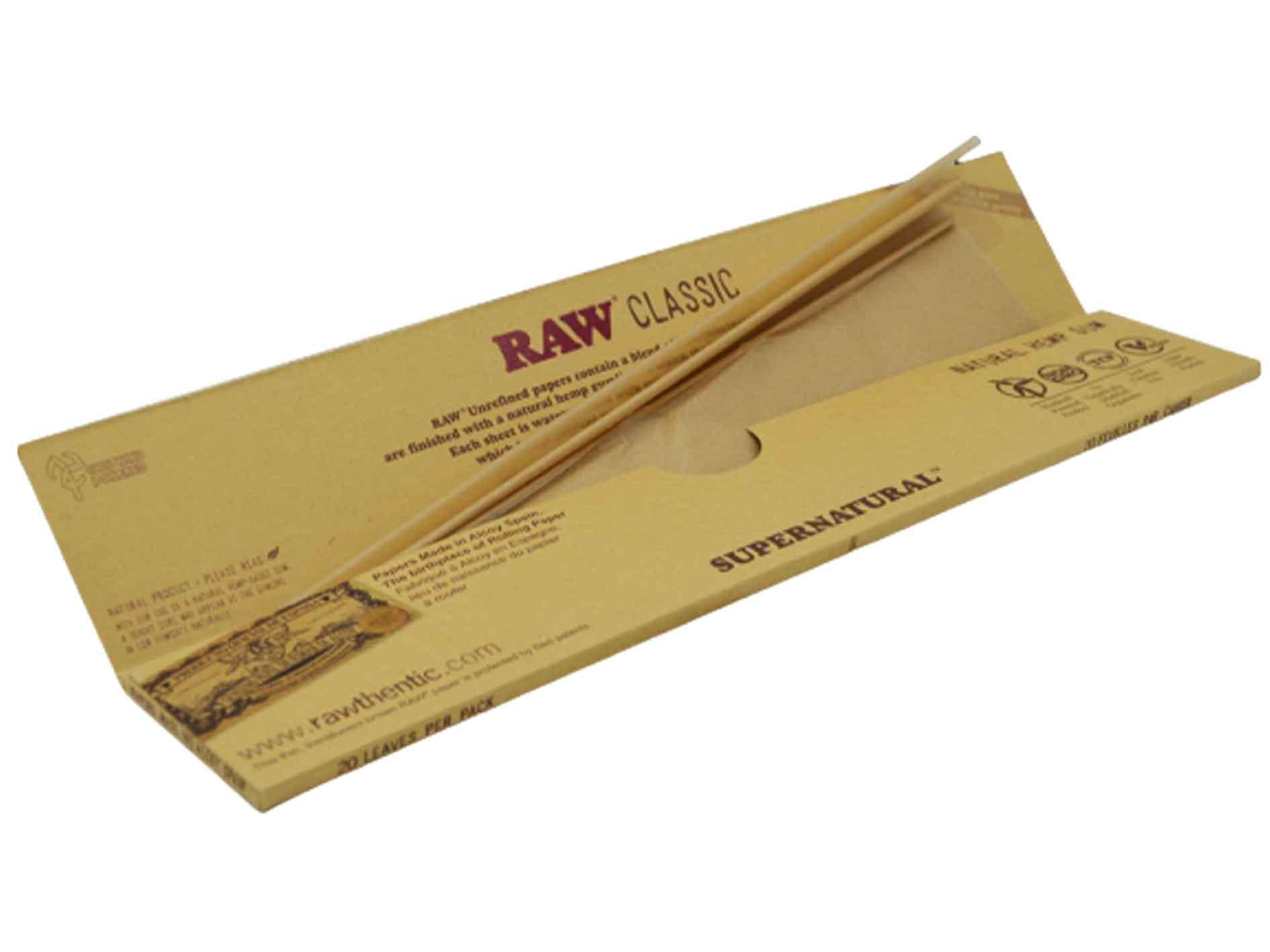 Raw Classic Supernatural 12 inch Natural Unrefined Rolling Paper