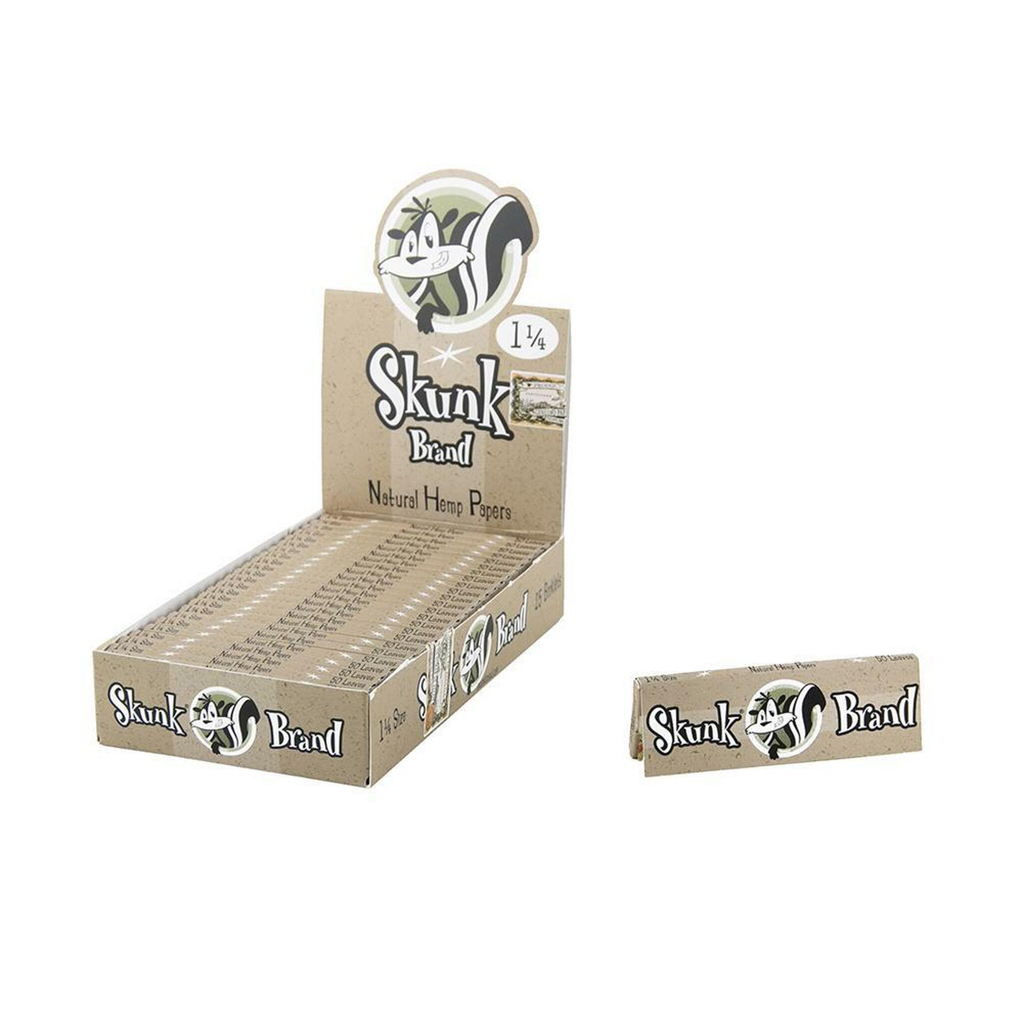 Skunk Brand 1-1/4 Size Slim Hemp Rolling Papers
