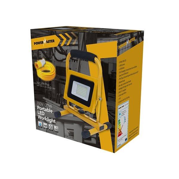 PowerMaster LED Portable Work Light Mains - 20W