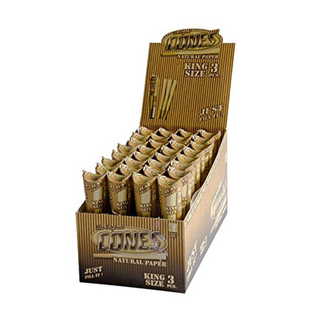 Natural Cones Just Fill it(1 x 3) King Size Cones