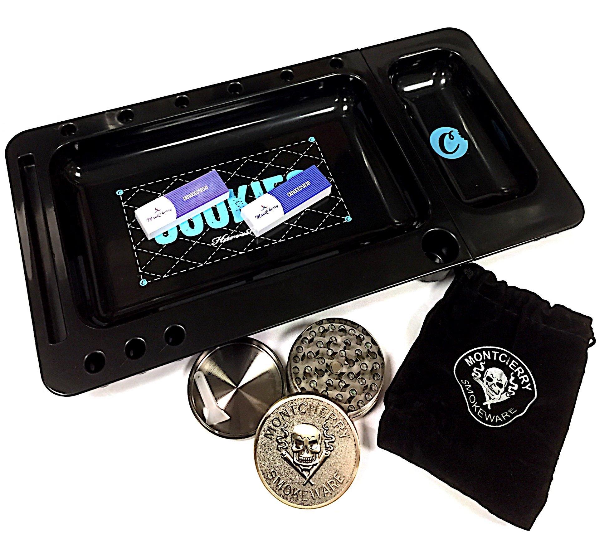 Cookies Harvest Club Black & Red Rolling Trays and Deals